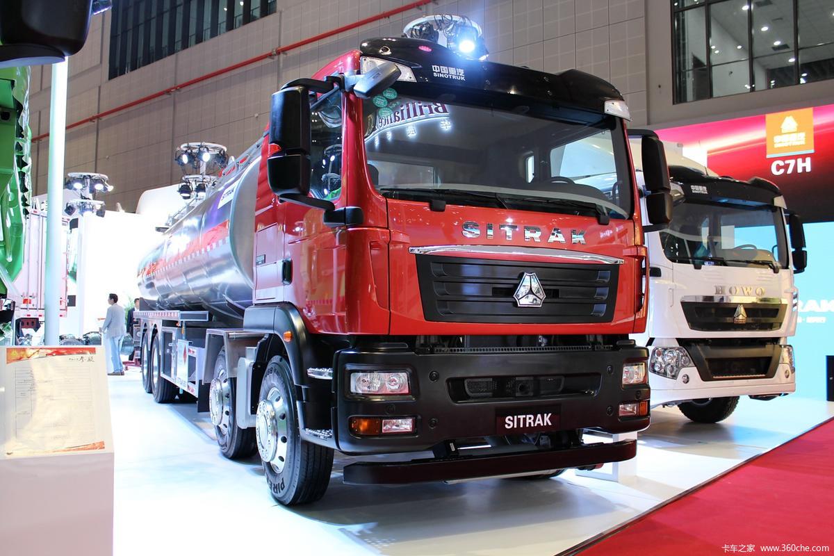 【图】中国重汽 C5H 340 8X4 油罐车_卡车之家