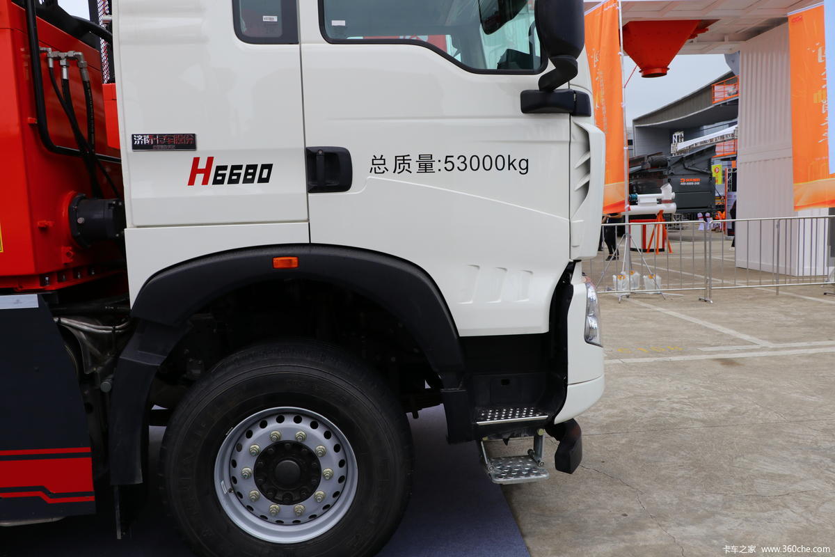 【图】中国重汽 HOWO TX重卡 440马力 10X4 折臂随车吊_卡车之家