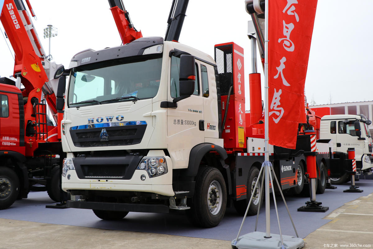 【图】中国重汽 HOWO TX重卡 440马力 10X4 折臂随车吊_卡车之家