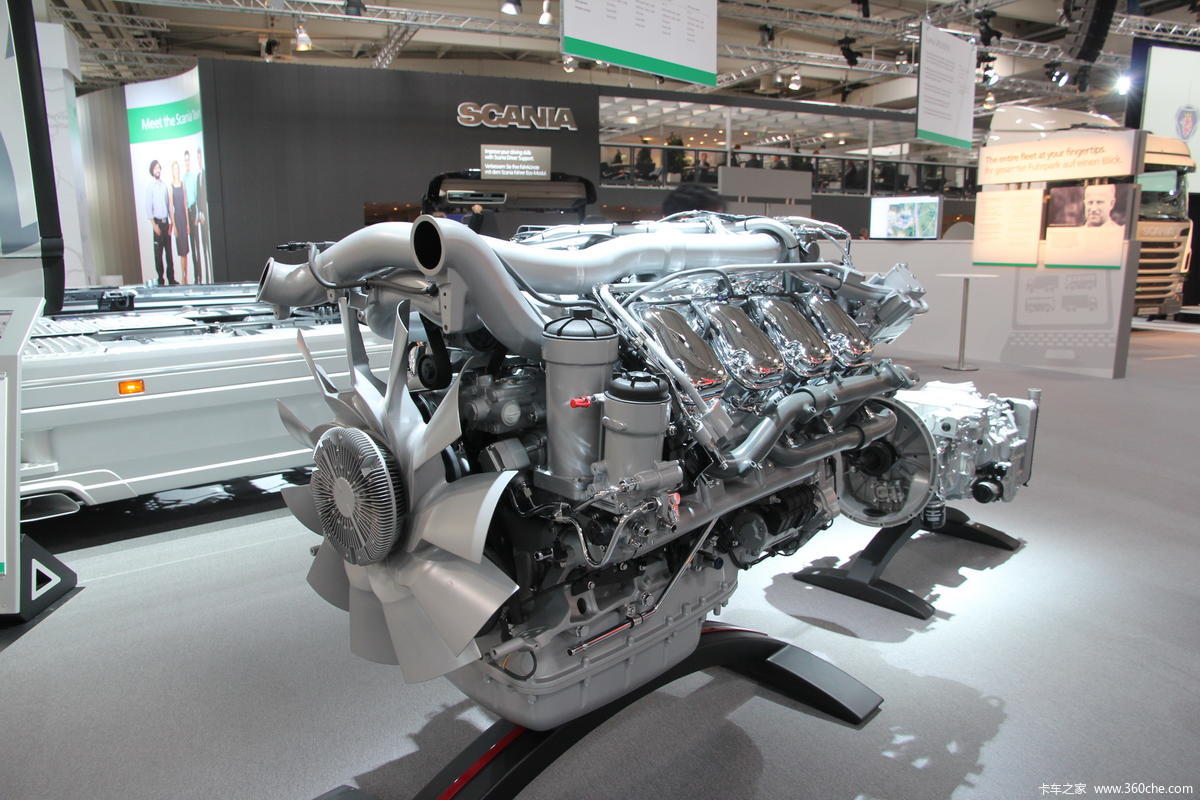【图】斯堪尼亚V8发动机+变速箱_卡车之家